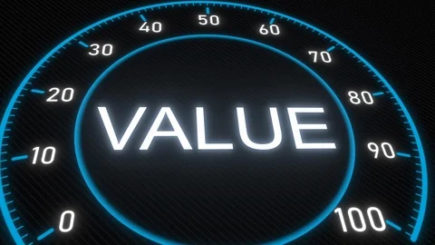 Value futuristic meter or indicator. Con... | Stock Video | Pond5
