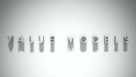 value models 3D title animation white te... | Stock Video | Pond5
