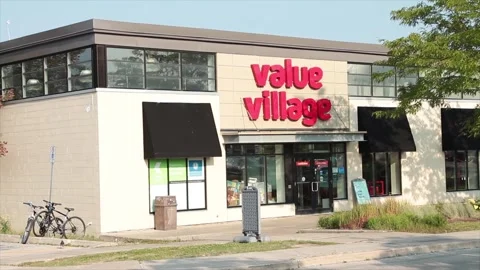 value village donation centre center fro... | Stock Video | Pond5