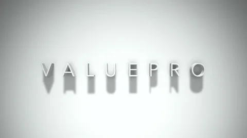 valuepro 3D title animation with shadows... | Stock Video | Pond5