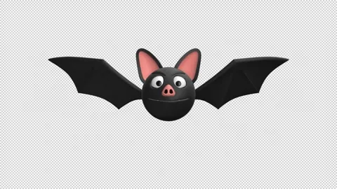 Vampire Bat emoji with transparent (alph... | Stock Video | Pond5