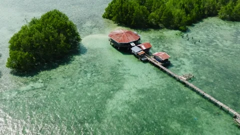 Vanishing Island in Davao, Philippines. | Stock Video | Pond5