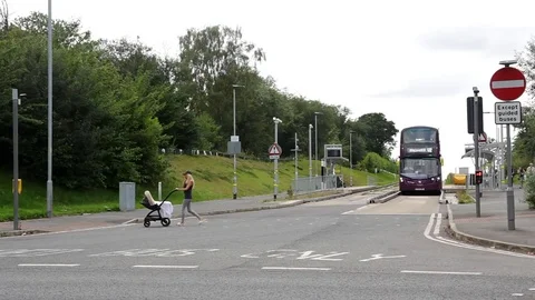 Vantage bus on Manchester to Leigh guide... | Stock Video | Pond5
