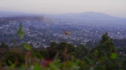 Vantage point view over the city Addis A... | Stock Video | Pond5