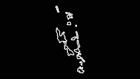 Vanuatu map, country territory outline s... | Stock Video | Pond5