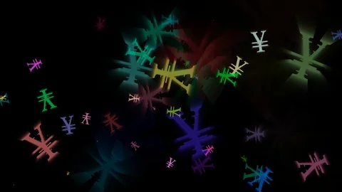 Vaporous Ridged Japanese Yen Symbol Crop... | Stock Video | Pond5