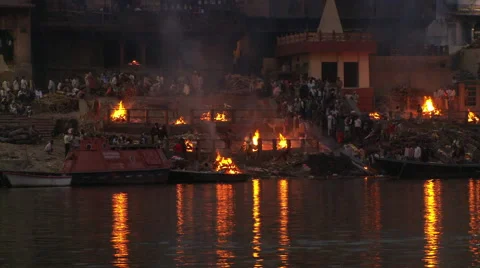 Burning Funeral Pyre Stock Video Footage | Royalty Free Burning Funeral ...