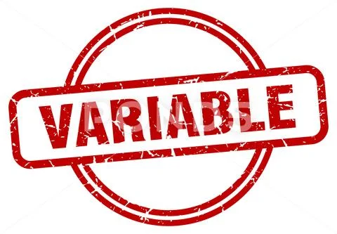 Variable stamp. variable round vintage grunge sign. variable: Graphic ...