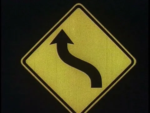 Various animated road signs and driving ... | Stock Video | Pond5