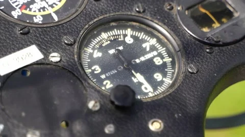 various round display devices in a cockp... | Stock Video | Pond5