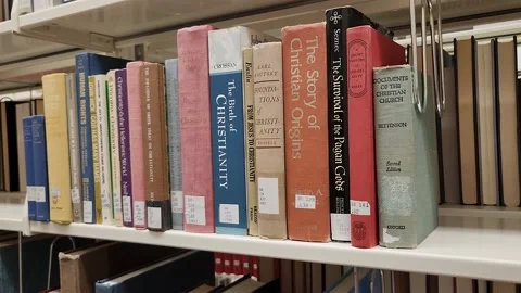 Various University College Library Books | Stock Video | Pond5