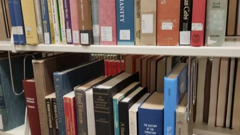 Various University College Library Books | Stock Video | Pond5