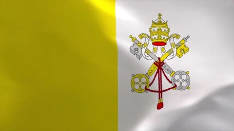 Vatican City Waving Flag Animation 4K Mo... | Stock Video | Pond5