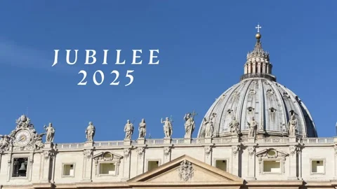 Vatican Jubilee year 2025 opener title o... | Stock Video | Pond5
