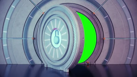 Vault Door Opening Animation | Stock Video | Pond5