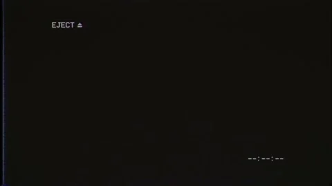 VCR Eject button interface overlay. VHS ... | Stock Video | Pond5