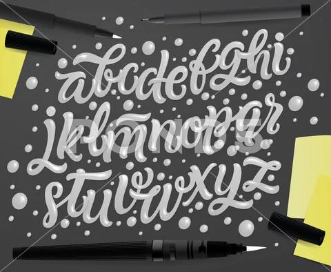 Vector Alphabet. Exclusive Custom Letters.: Graphic #79752077