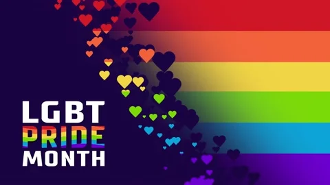 Vector animated LGBT pride month concept... | Stock Video | Pond5
