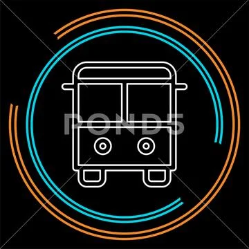 Vector Bus illustration shuttle Bus symbol, travel ~ Clip Art #101196963
