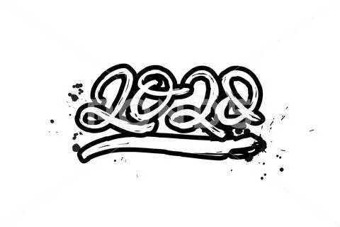 Vector calligraphy illustration isolated on white background: Royalty ...