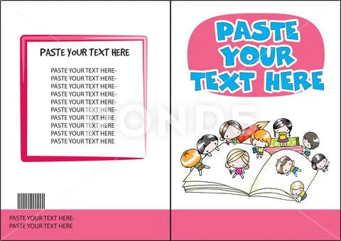 Vector cartoon education activity book cover ~ Clip Art #147372067