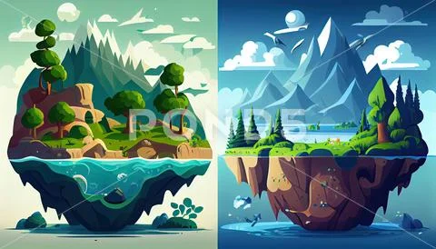 Vector cartoon world environment Earth Day the importance of loving ...