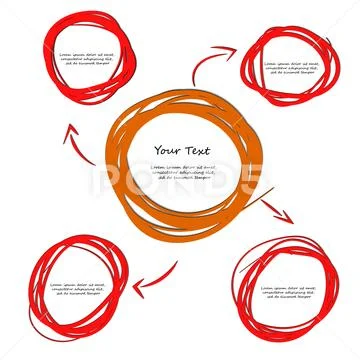 Vector : Circle flow chart background: Graphic #74556321