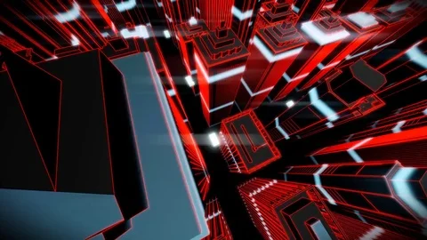 Vector City Aerial Looping Animation | Stock Video | Pond5