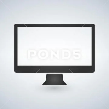 Vector computer display isolated on white: Graphic #85542885