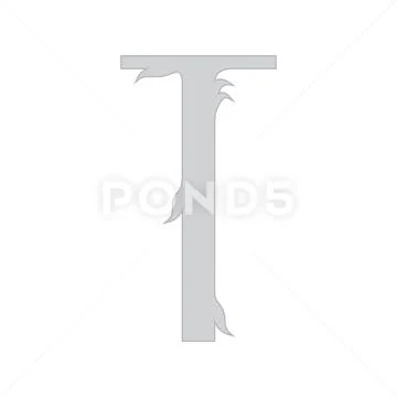 Vector cutted letter.Art font. Stock Illustration #162466424