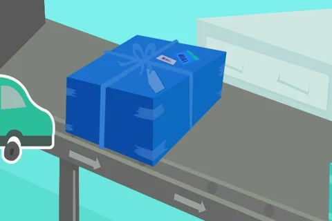 Vector Delivery Package - Animation - H... | Stock Video | Pond5