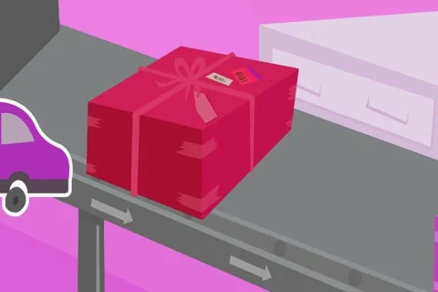 Vector Delivery Package - Animation - H... | Stock Video | Pond5