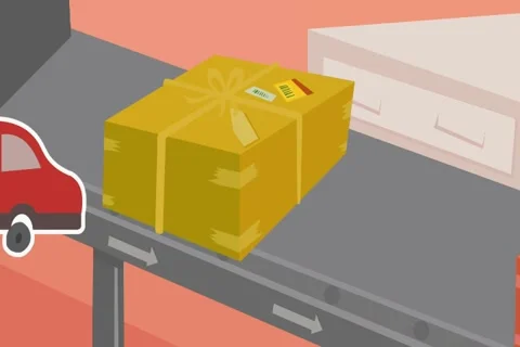 Vector Delivery Package - Animation - H... | Stock Video | Pond5