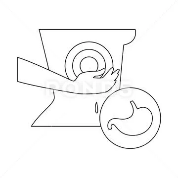 Vector design of bone and inflammation icon. Collection of bone and ...