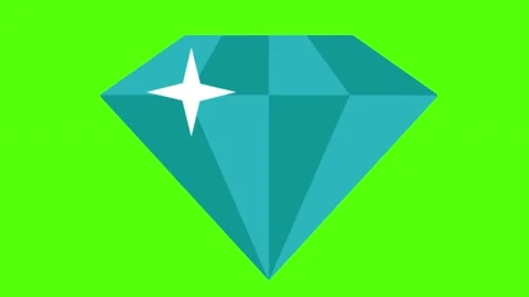 Vector design of a shiny diamond on a gr... | Stock Video | Pond5