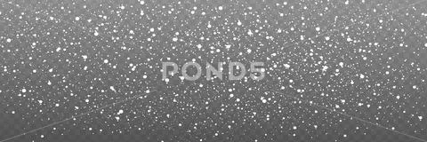Vector falling snow effect isolated on transparent background with ...