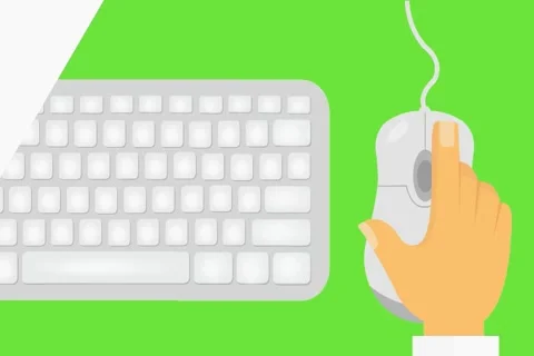 Vector Hand Clicking Mouse - Animation ... | Stock Video | Pond5