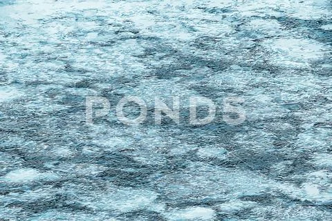 Vector illustration of an icy river surface. Texture of ice and water ...