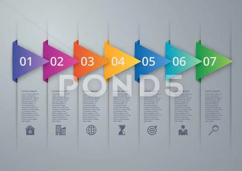 Vector illustration infographics seven options: Graphic #58814057