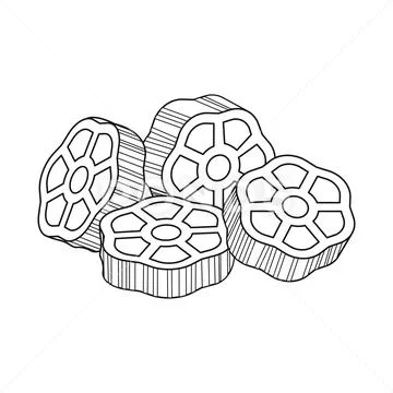 Vector illustration of pasta and carbohydrate symbol. Collection of ...