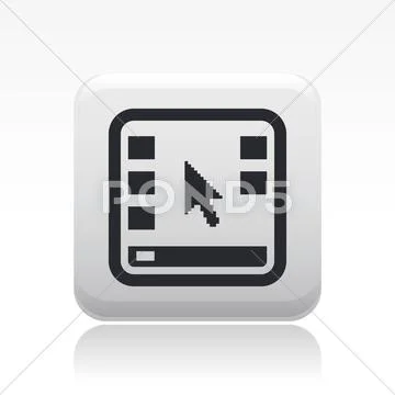 Vector illustration of single desktop icon Illustration #47468044