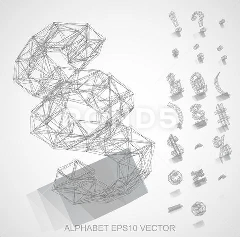 Vector illustration of a sketched Symbols. Hand drawn 3D Symbols ...
