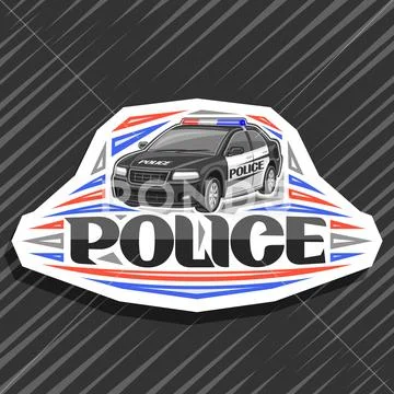 Vector logo for Police Car: Royalty Free #120001498