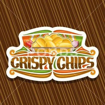 Vector logo for Potato Chips Stock Illustration ~ #122282288