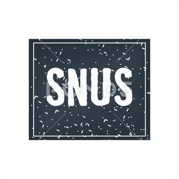 Vector logo of snuff and chewing tobacco Illustration #119163612