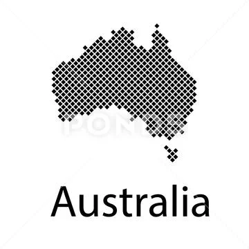 Vector map of australia ~ Clip Art ~ Download Now #144478259