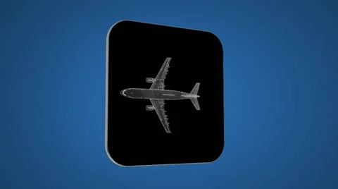Vector Map intro - Airplane - Transition... | Stock Video | Pond5