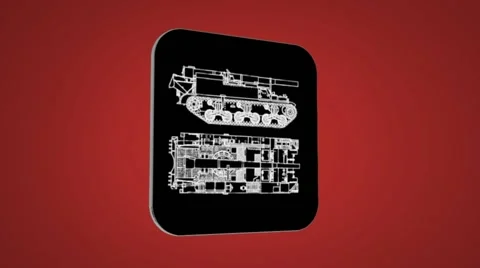 Vector Map intro - Army Tank - Transiti... | Stock Video | Pond5