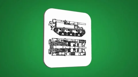 Vector Map intro - Army Tank - Transiti... | Stock Video | Pond5
