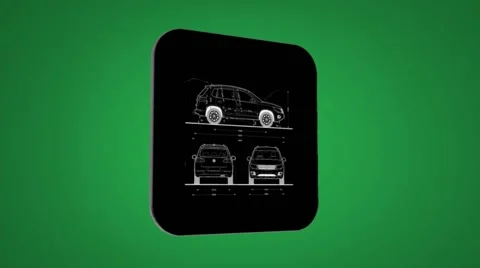 Vector Map intro - Car - Transition Blue... | Stock Video | Pond5